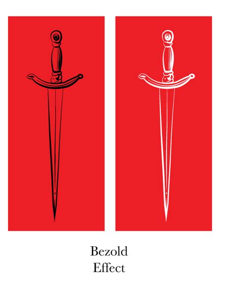 Bezold Effect Also Known As Spreading Effect Color Theory Color