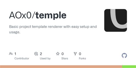 GitHub AOx0 Temple Fast Experimental Toy Project Template Renderer