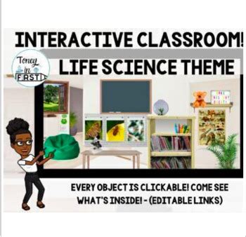 Science Bitmoji Interactive Classrooms LINKS INCLUDED EDITABLE