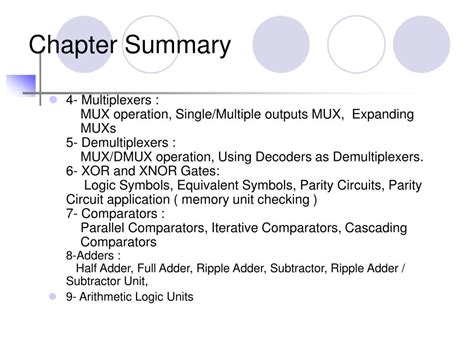 Ppt Ece 3110 Introduction To Digital Systems Chapter 6 Combinational Logic Design Practices