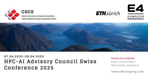 E4 Computer Engineering At The Hpcac Swiss Conference 2025 E4 Computer Engineering