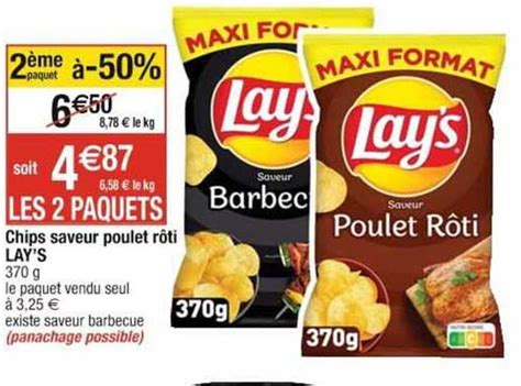 Promo Chips Saveur Poulet Rôti Lays Chez Cora Icatalogue Fr