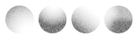 Premium Vector Noise Grain Circle Spheres Pointillism Gradient Dots Pattern Vector Dotwork
