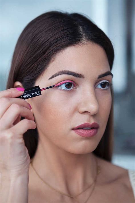 Макияж с розовой подводкой (61 фото)