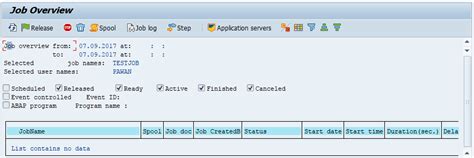 SAP BASIS Deleting Background Job