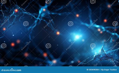 Abstract Background With Vibrant Neuron Cells Showcasing The Intricacies Of Neural Networks