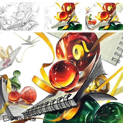 디자인피노 학생작 기디 기초디자인 개체묘사 개체표현 기출문제 기초디자인구도 기초디자인채색 화면구성 레이아웃 사실묘사 홍대미술학원 Artofit