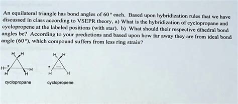 An Equilateral Triangle Has Bond Angles Of 60 Each Based Upon
