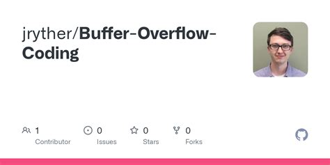 Github Jrytherbuffer Overflow Coding