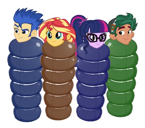 Flash Sunset Sci Twi Timber In Sleepsack By Mlpfan2011 On Deviantart