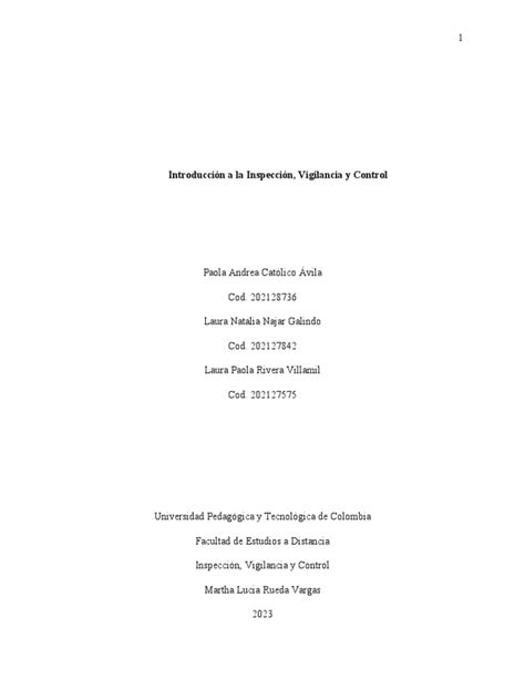 Inspeccion Vigilancia Y Contol Pdf Calidad Comercial Farmacéutico