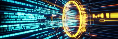 Digital Data Stream Visualizing Information Flow Abstract Digital Data Flow Network Technology