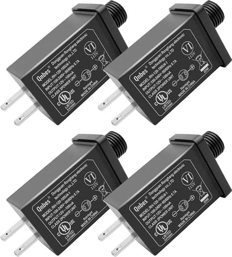 Qnbes 4 Pack Inflatable Adapter 12vdc Power Supply 10a Class 2