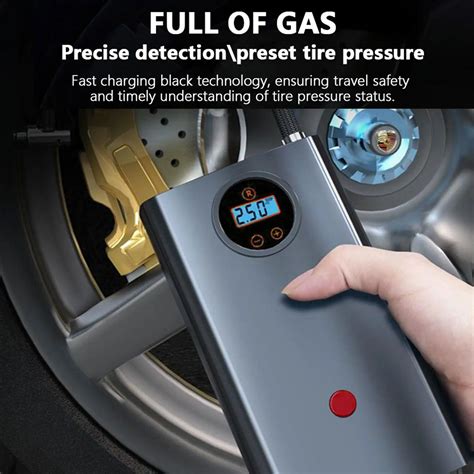 휴대용 자동차 공기 압축기 무선 타이어 팽창기 펌프 오토바이 자전거 디지털 디스플레이 자동 팽창식 공기 주입기 12v Aliexpress