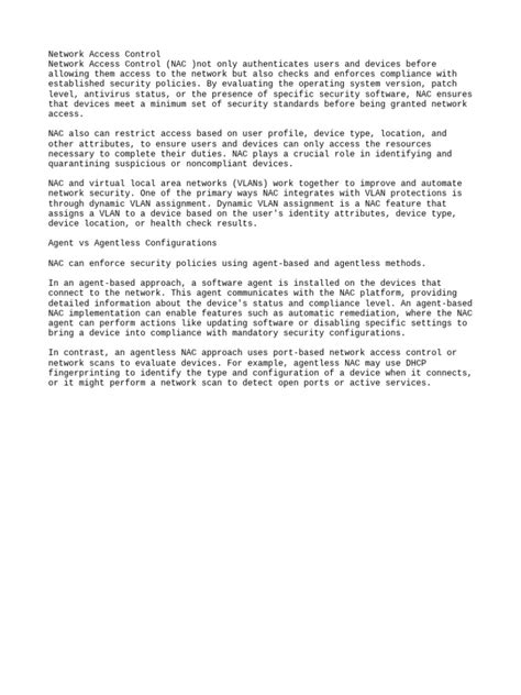 Network Access Control Pdf