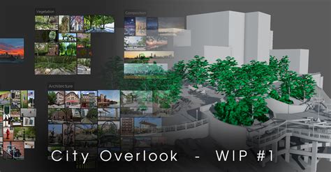 Artstation City Overlook Ue5 Wip 1 Reference And Blockout