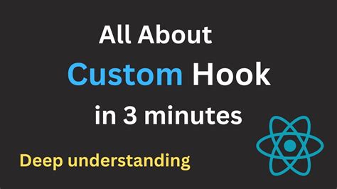 React Custom Hooks Building Your Own Hooks Youtube