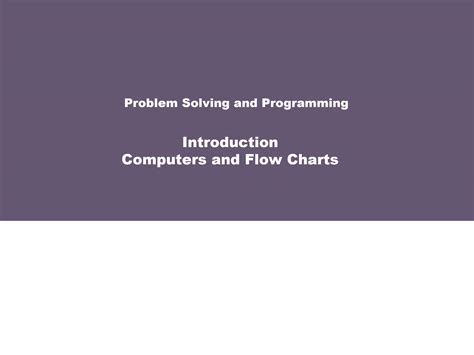 Solution Problem Solving And Programming Introduction Computers And