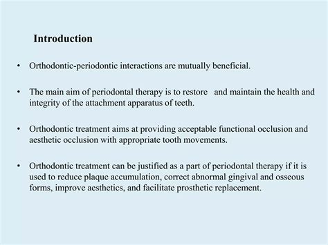 Periodontic Orthodontic Relationship Pptx