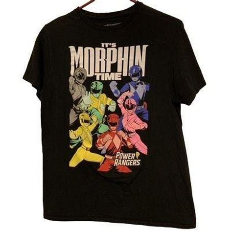 Power Rangers Its Morphin Time Size Medium T Shirt Depop