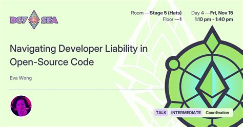 Navigating Developer Liability In Open Source Code Devcon Sea