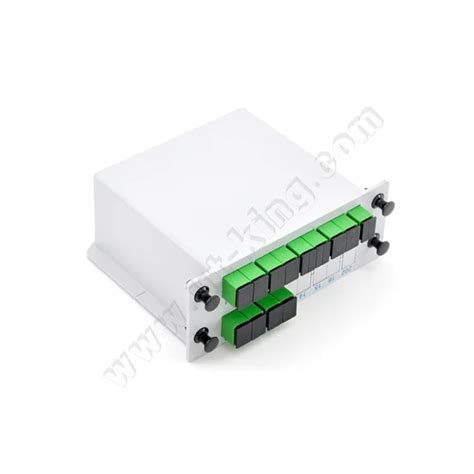 FTTH Equipment 1X12 PLC Splitter Optical Fiber With Sc APC Connector FTTH Cassette PLC