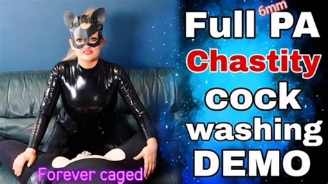 New Rigid Chastity Cage Stretching Prince Albert Gauge Femdom Bondage
