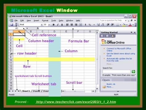 Different Parts Of The Microsoft Excel Window Bertylspots
