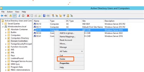 Step By Step Manually Removing A Domain Controller Server Windowstechno