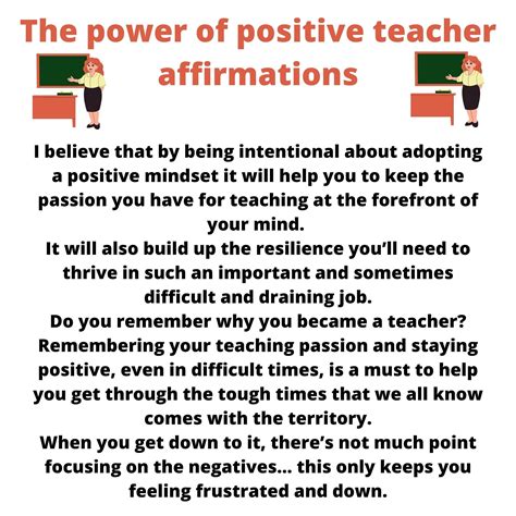 Affirmations For Teachers Teacher Affirmation Cards Teacher