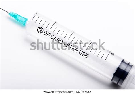 Label On Syringe Discard After Use Stock Photo Shutterstock