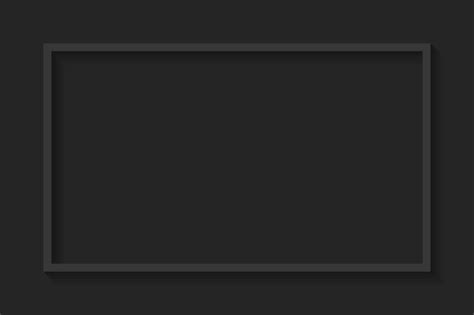 Free Vector Rectangle Frame On Gray Background Vector