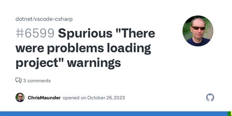 Spurious There Were Problems Loading Project Warnings · Issue 6599