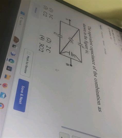 The Equivalent Capacitance Of The Combination StudyX