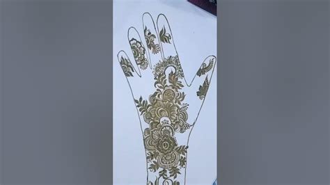 Trending Flower Mahendi Disayin Mehndi Design Shortvideo Youtube