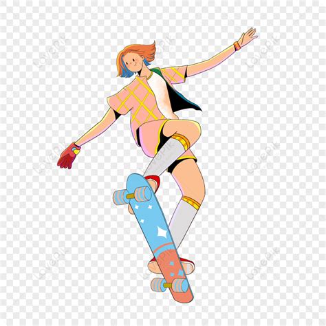 스케이트 보드 Png 일러스트 무료 다운로드 Lovepik