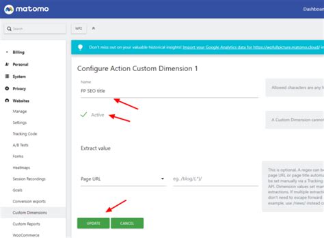 How To Track Wp Data In Matomo By Registering Custom Dimensions • Wp