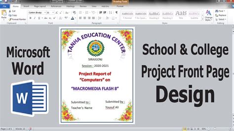 How To Design Front Page Of Project Design Talk