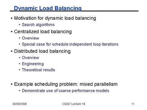 Cs 267 Applications Of Parallel Computers Load Balancing