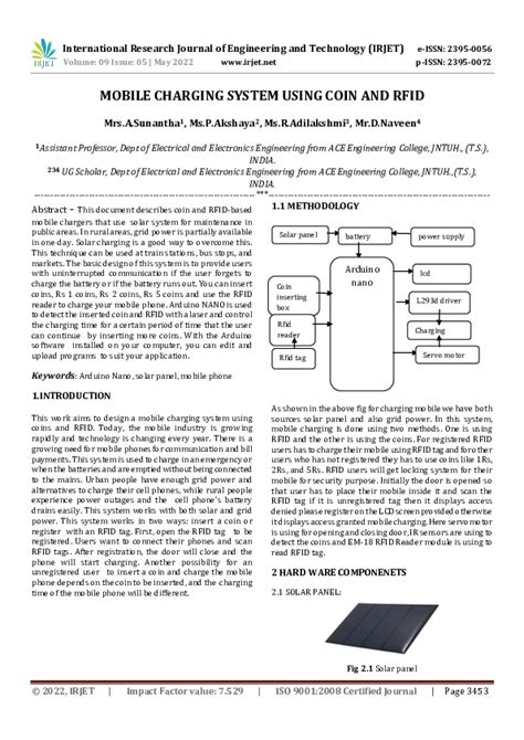 Pdf Mobile Charging System Using Coin And Rfid
