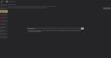 Qgc No Airframe And Parameters Are Missing From Firmware Using Qgroundcontrol Discussion