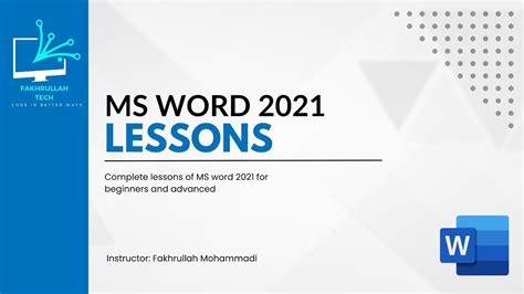 19 Ms Word 2021 Lessons Reference Tab Youtube
