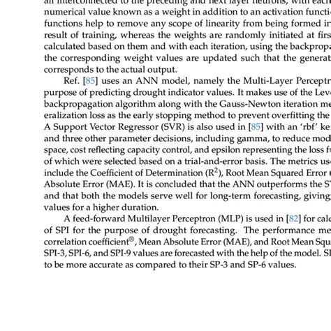 Summary Of Works On Deep Learning Models In Drought Prediction Download Scientific Diagram
