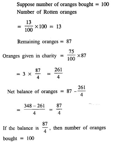 Selina Concise Mathematics Class 8 ICSE Solutions Chapter 7 Percent And