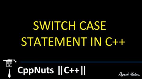 Switch Case Statement In C Youtube