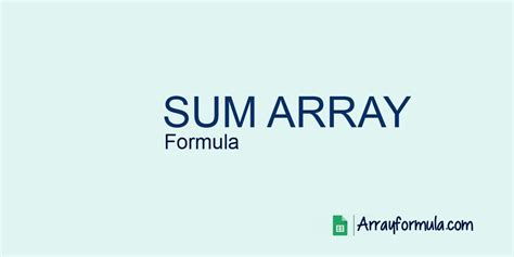 Cara Menjumlahkan Sum Perbaris Sekaligus Dengan Arrayformula Arrayformula