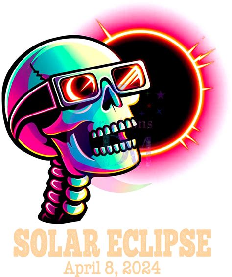 Solar Eclipse Dtf Skeleton 2 Etsy