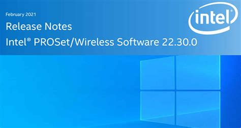 Les Pilotes Intel Proset Wireless Software 22 30 0 Sont Disponibles Quoi De Neuf Ginjfo