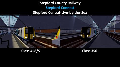 Scr 1 4 Stepford County Railway Stepford Central Llyn Class 350 Vs Class 458 5 Robloxscr