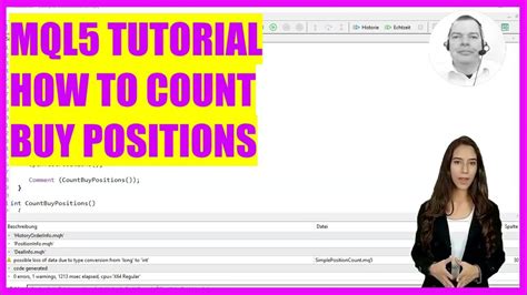 Mql5 Tutorial How To Count Buy Positions Youtube